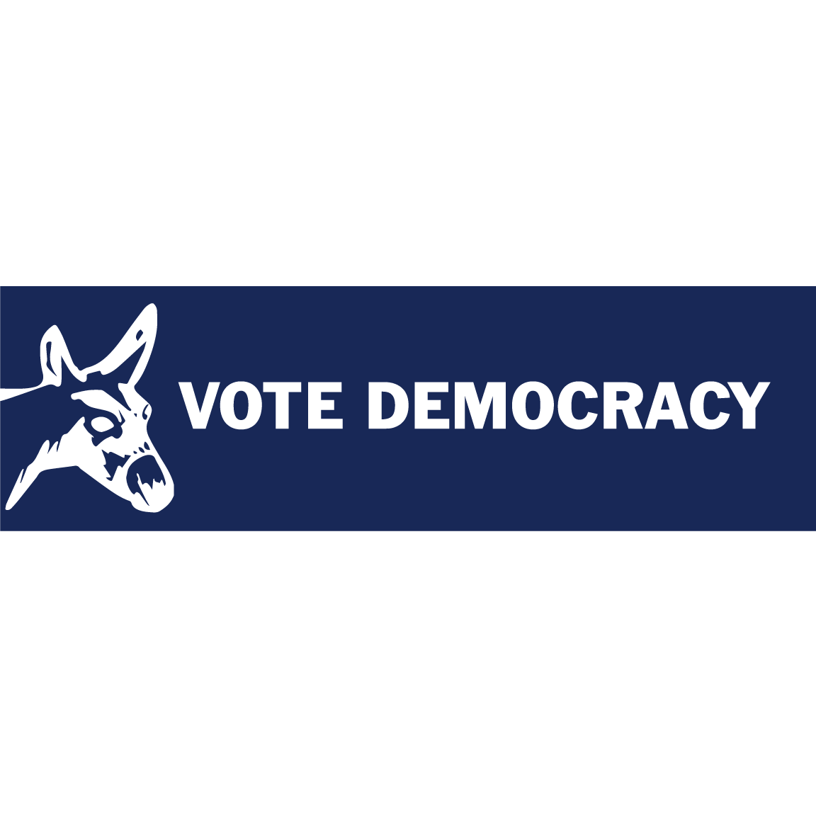 Vote For Democracy Sticker