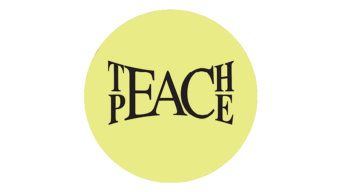 Teach Peace Button