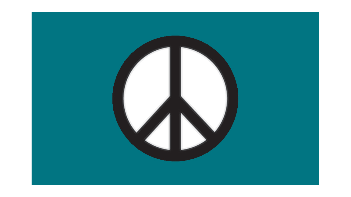 Peace Sign Flag 3 X 5