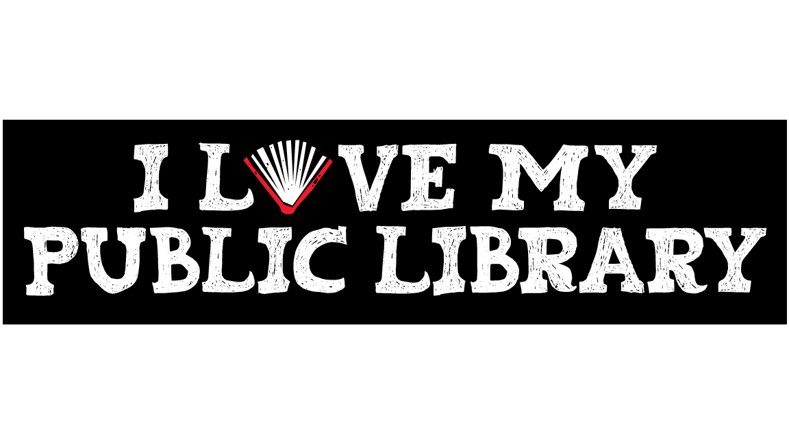 I Love My Public Library Bumper Sticker